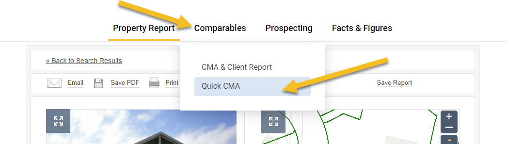 Using Quick CMA – MLS Tax Suite Help Center