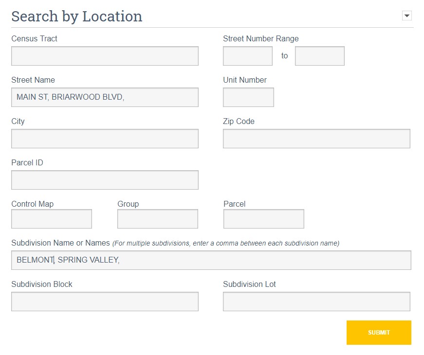 Using Advanced Search – MLS Tax Suite Help Center