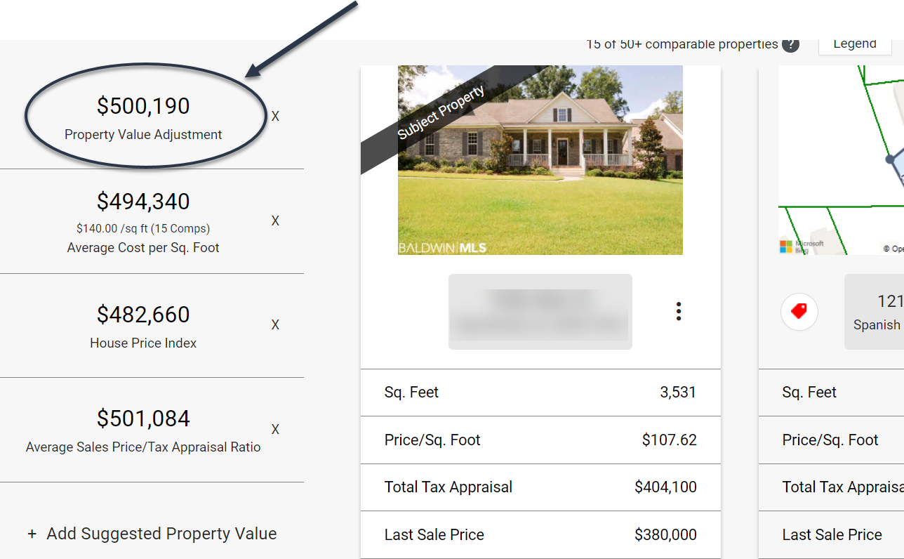 Adding Property Value Adjustments – MLS Tax Suite Help Center